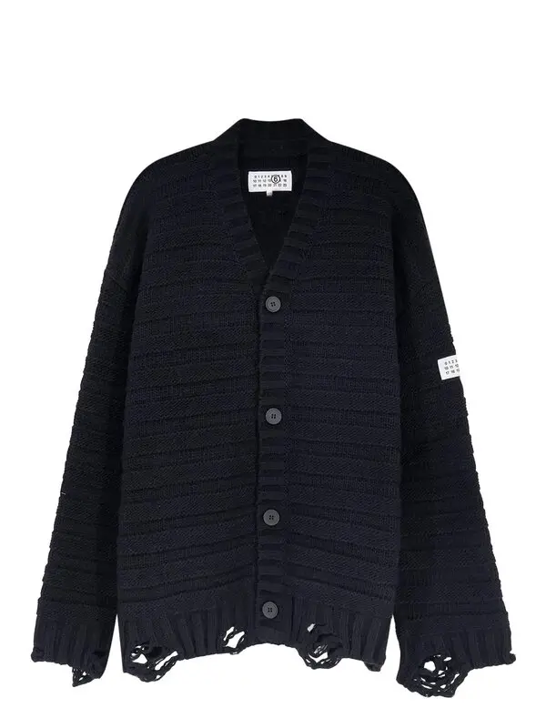 MAISON MARGIELA V-neck Cardigan - Black