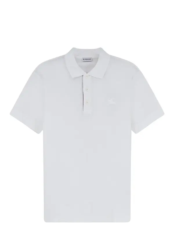 Burberry Organic Cotton Polo Shirt - White