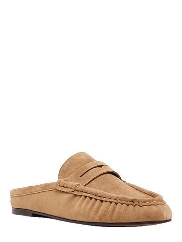 Pink Steve Madden Rafe Loafer Mule - Beige