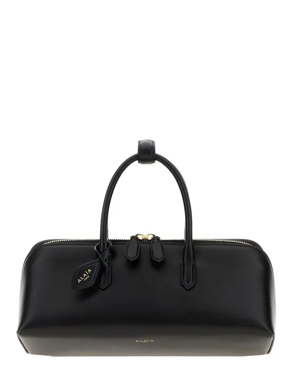 Alaïa Leather Small Delta Handbag - Black