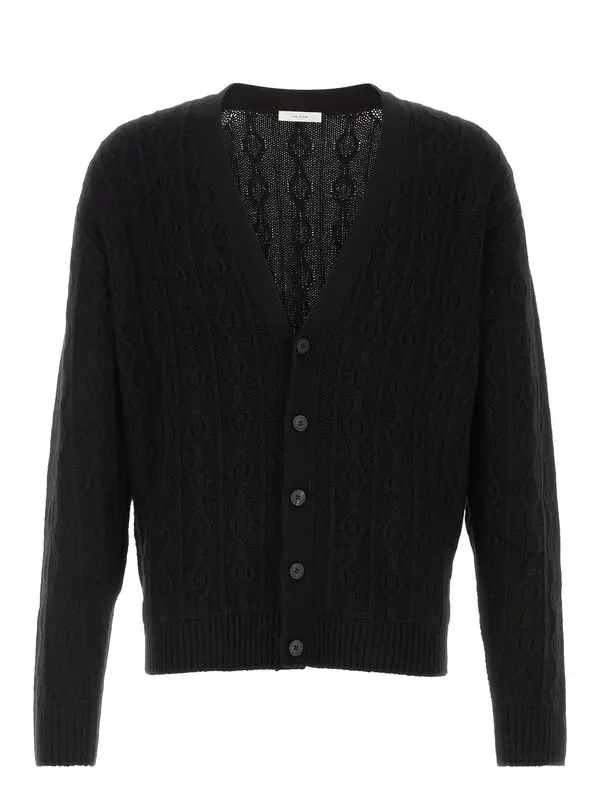 THE ROW Sonoko Cashmere Cardigan - Black