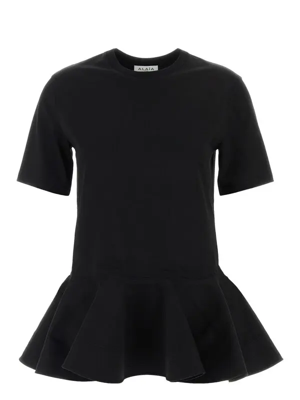 Alaïa Cotton T-shirt - Black