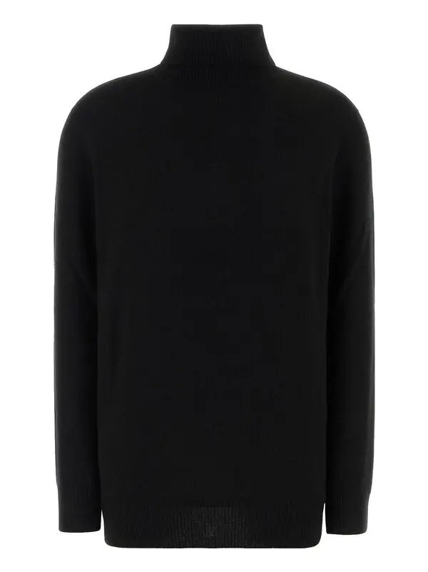 THE ROW Cashmere Turtleneck Sweater - Black