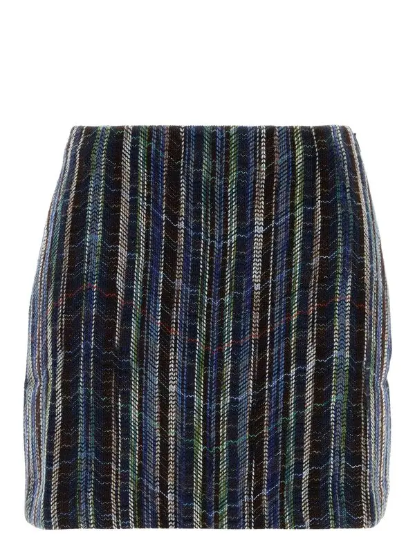 Missoni Embroidered Wool Blend Mini Skirt - White