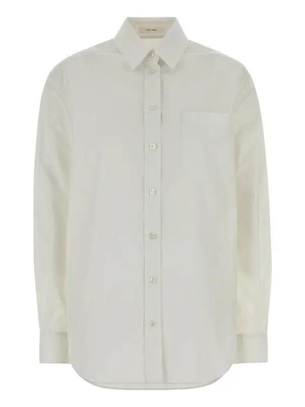 THE ROW Poplin Gavina Shirt - White