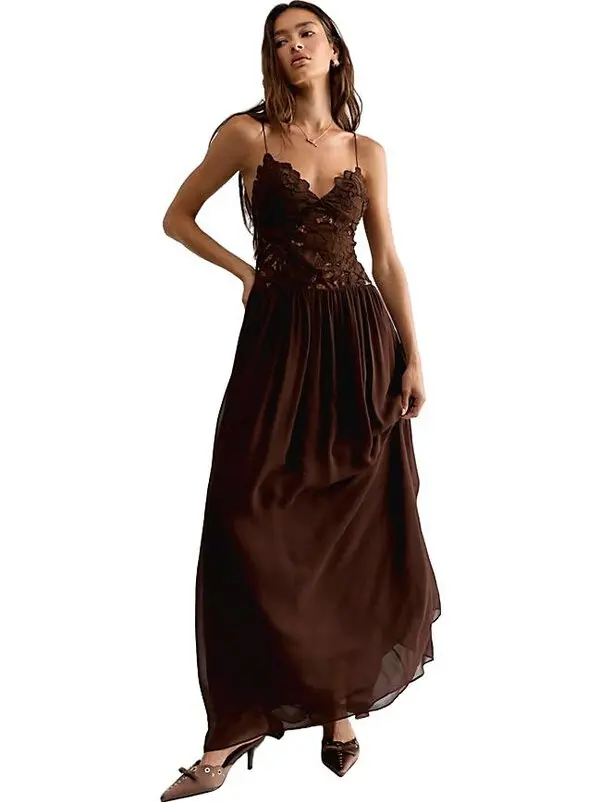 HANSEN & GRETEL Stephanie Maxi Dress - Cedar