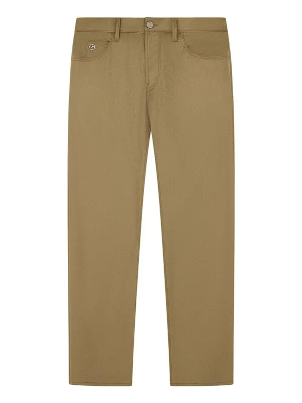 Giorgio Armani Cashmere Flannel Five-pocket Pants - Beige