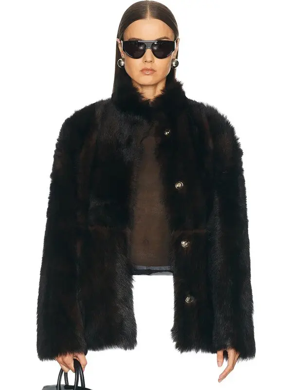 Nour Hammour Elsa Jacket - Brown Sable