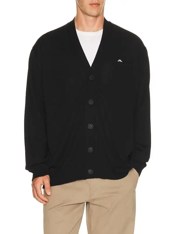 J. Lindeberg Lucas Knitted Cardigan - Black