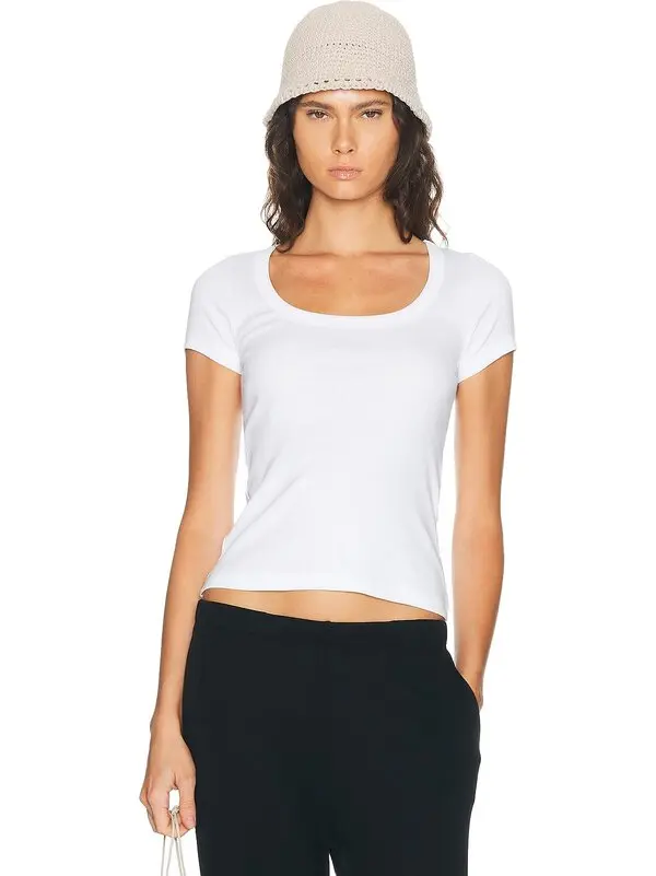 FLORE FLORE Lulu Baby Tee - White