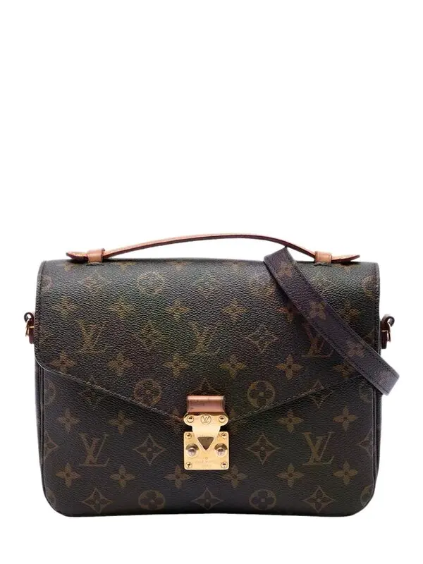 LOUIS VUITTON 2020 Monogram Pochette Metis Satchel - Brown
