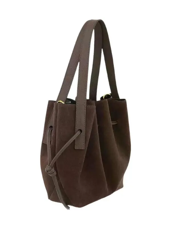 Yuzefi Scallop Suede Tote Bag - Brown