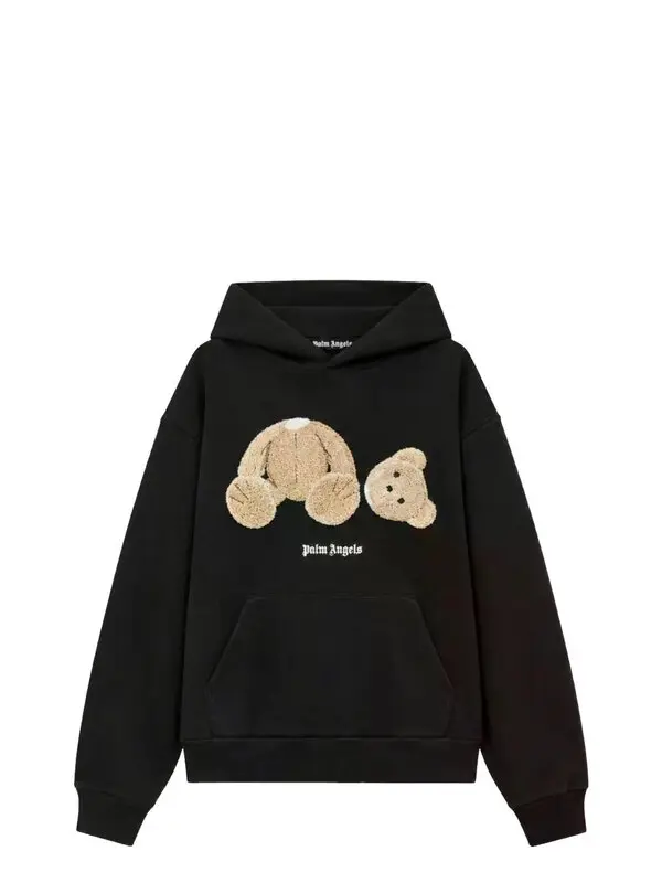 Palm Angels Bear Hoodie - Black