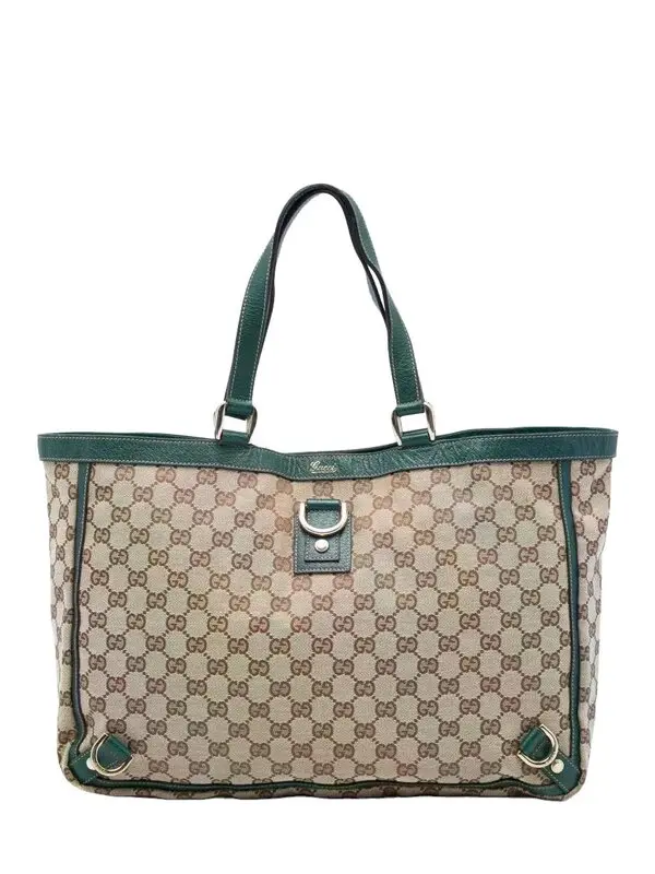 Gucci Gg Canvas Abbey D Ring Tote Bag - Neutrals