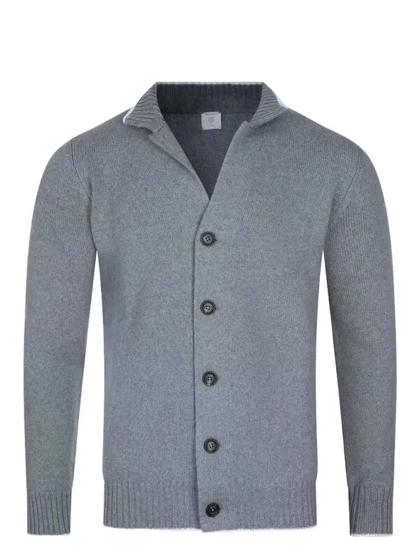 Eleventy Button-up Wool Cardigan - Grey