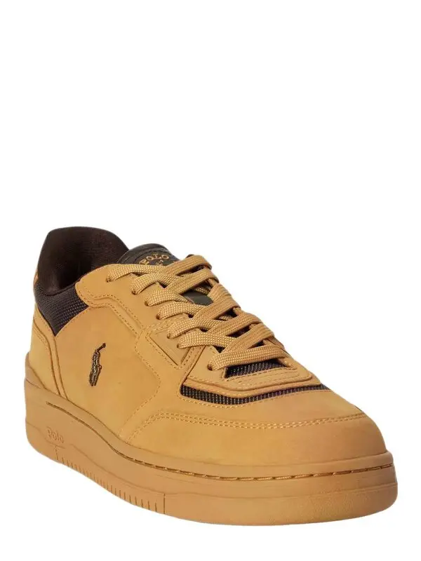 Polo Ralph Lauren Open Masters Nubuck-panelled Sneakers - Brown