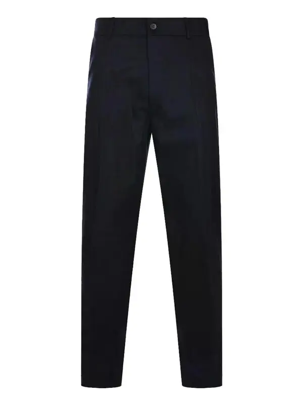 Eleventy Belt-loops Button-fastening Trousers - Blue