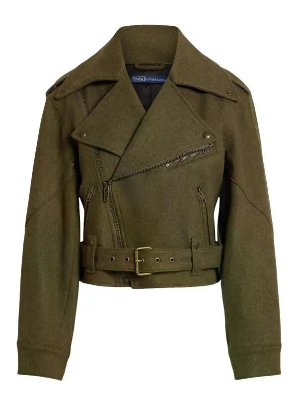 Polo Ralph Lauren Belted Wool Jacket - Green