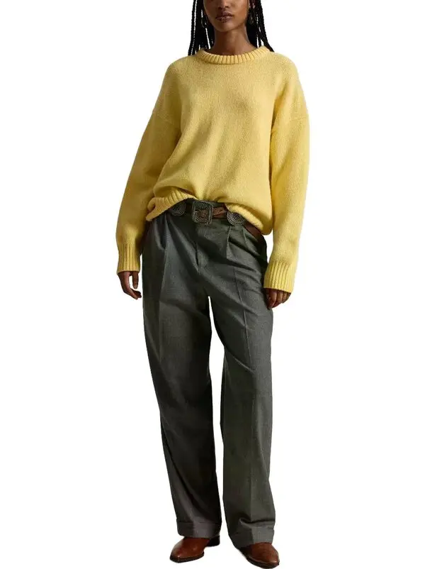 Polo Ralph Lauren Crew Neck Wool Sweater - Yellow