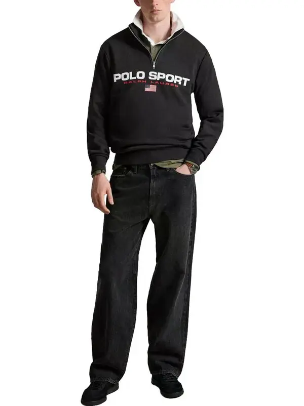 Polo Ralph Lauren Logo-print Sweatshirt - Black