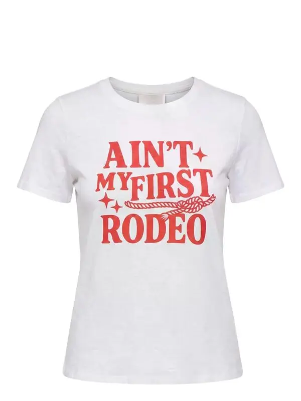 Cinq À Sept Slogan-print Short-sleeve T-shirt - White