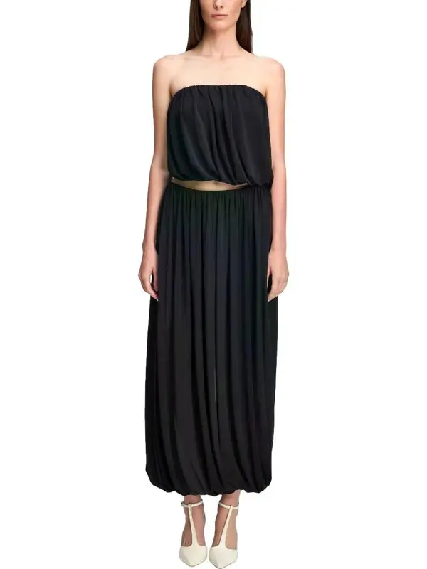 Cinq À Sept Calden Strapless Gathered Top - Black