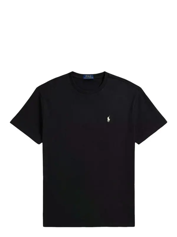 Polo Ralph Lauren Pony-embroidered Jersey T-shirt - Black