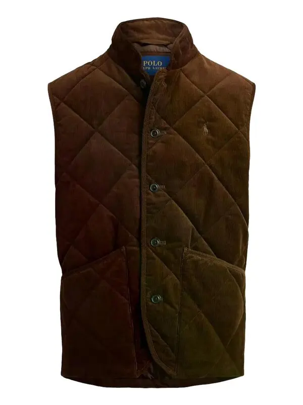 Polo Ralph Lauren Quilted Corduroy Gilet - Brown