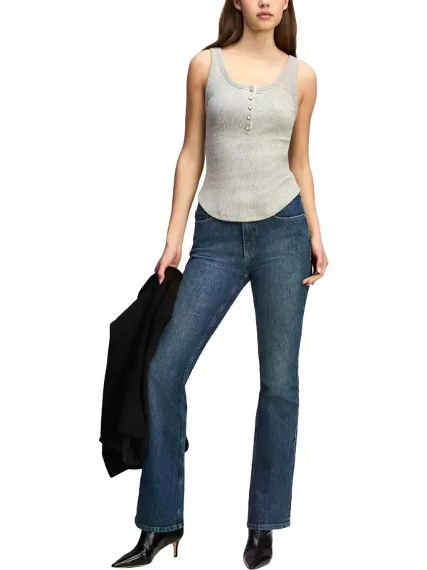 Cinq À Sept Ripley Ribbed Tank Top - Grey