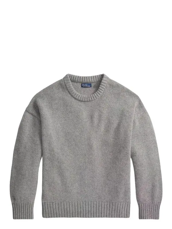 Polo Ralph Lauren Drop Shoulder Wool Sweater - Grey