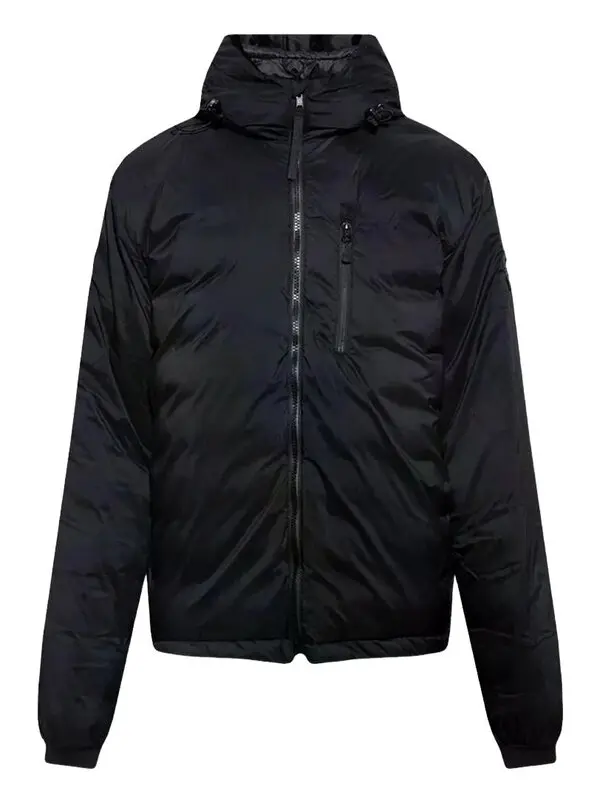 Canada Goose Logo Patch Hooded Jacket - Black