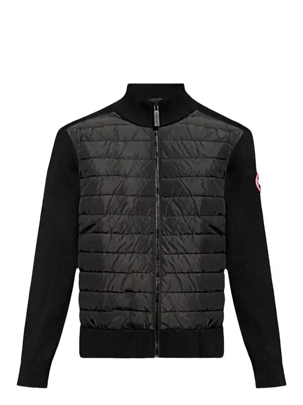 Canada Goose Hybridge Quilted-front Sweater - Black