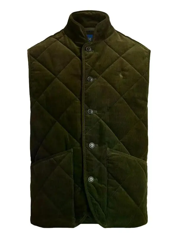 Polo Ralph Lauren Quilted Corduroy Vest - Green