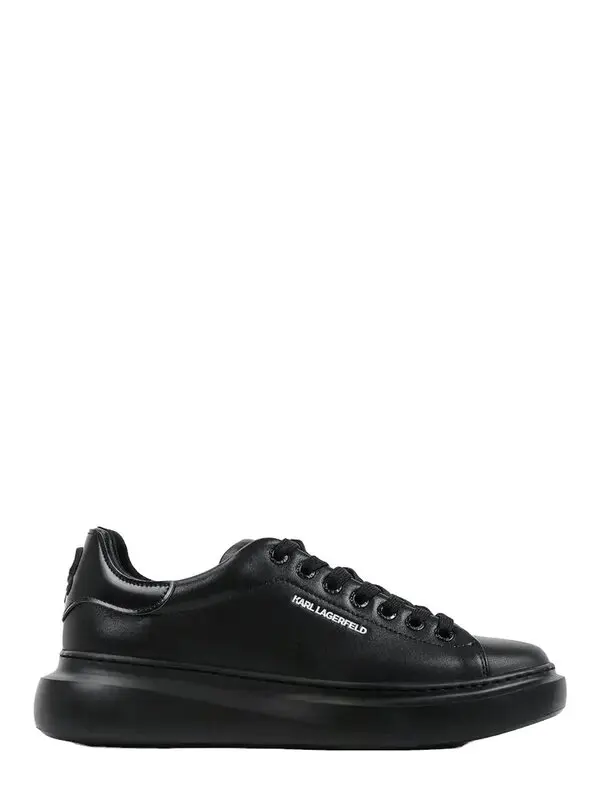 Karl Lagerfeld Logo Print Chunky Sole Sneakers - Black