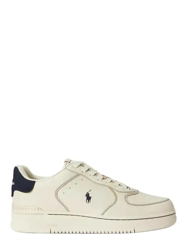 Polo Ralph Lauren Leather Sneakers - Neutrals