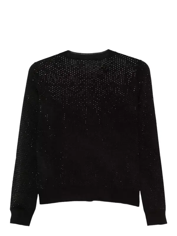 P.a.r.o.s.h Rhinestone Embellished Cardigan - Black