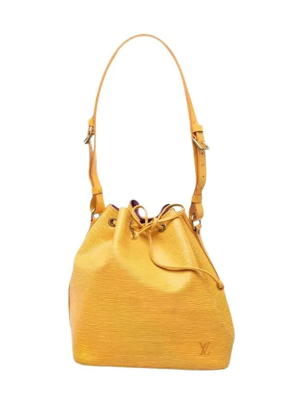 LOUIS VUITTON 1995 Epi Petit Noe Bucket Bag - Yellow