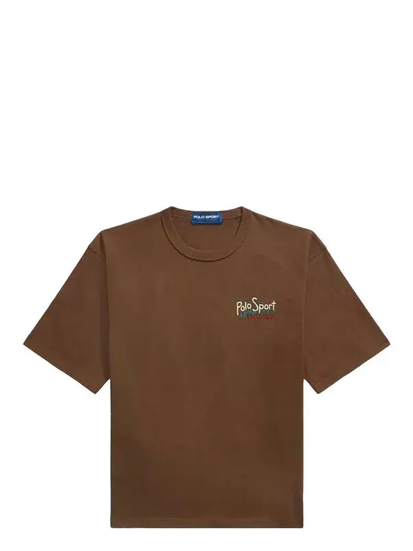 Polo Ralph Lauren Polo Sport Logo-embroidered T-shirt - Brown