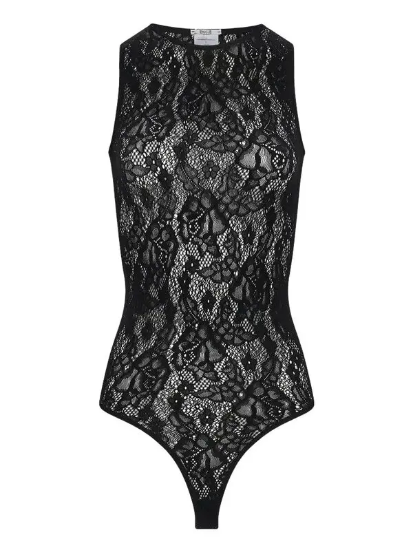 Wolford Lace-knit Bodysuit - Black