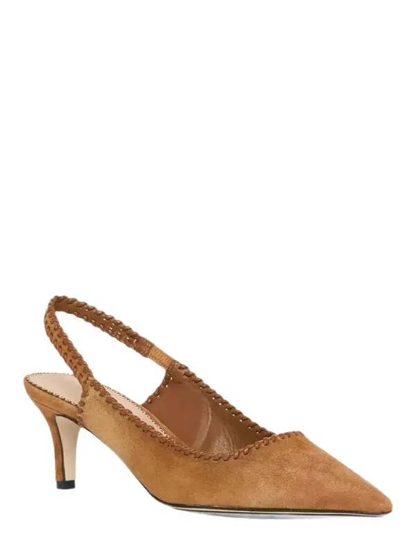 Cinq À Sept Sylvie Braided-trim Slingback Pumps - Brown