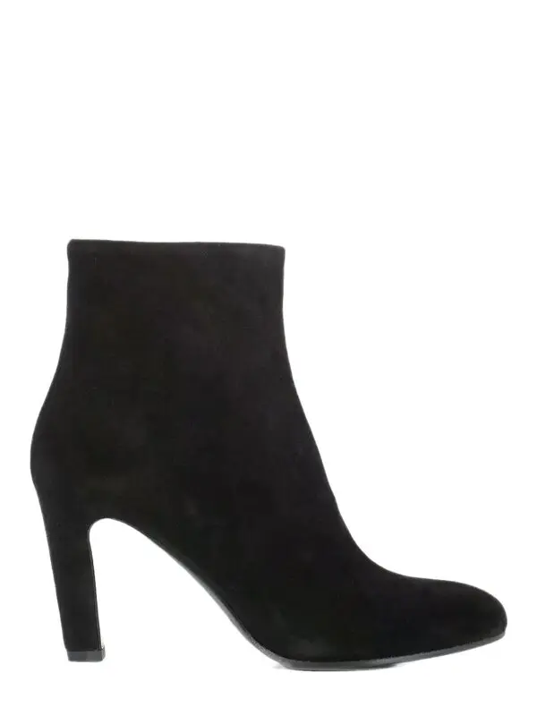 DEL CARLO Suede Ankle Boots - Black