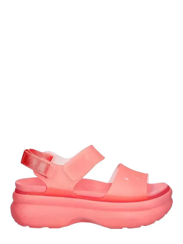 CROCS Perforated Platform Sandals - Pink