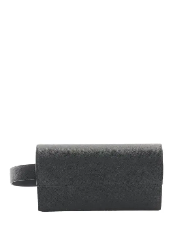 Prada Saffiano Leather Belt Bag - Black