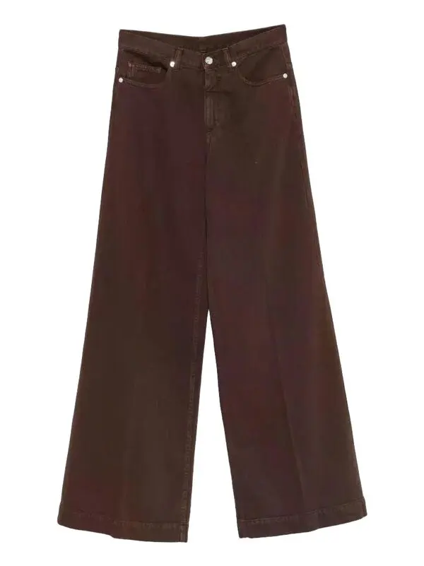NINE:INTHE:MORNING Nadiah Wide-leg Jeans - Brown