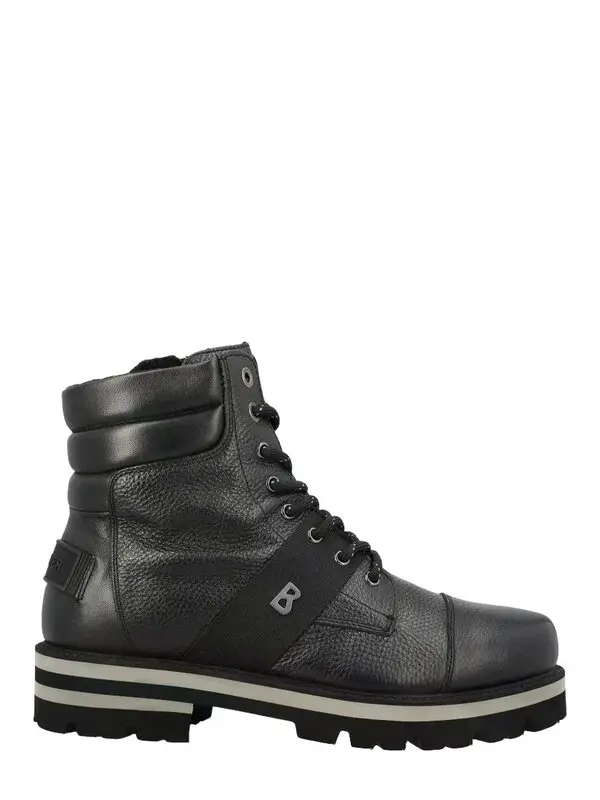 Bogner Lace-up Padded-collar Ankle Boots - Black