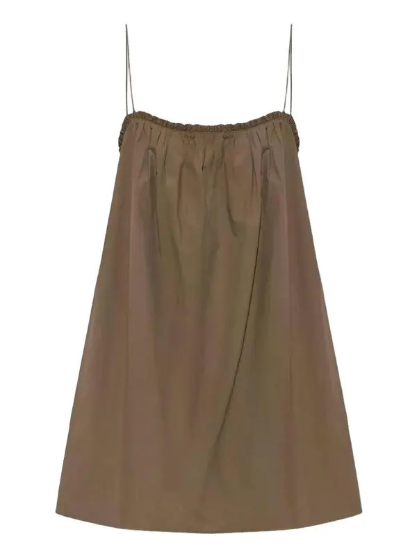 Matteau Frill-trim Cami Dress - Brown