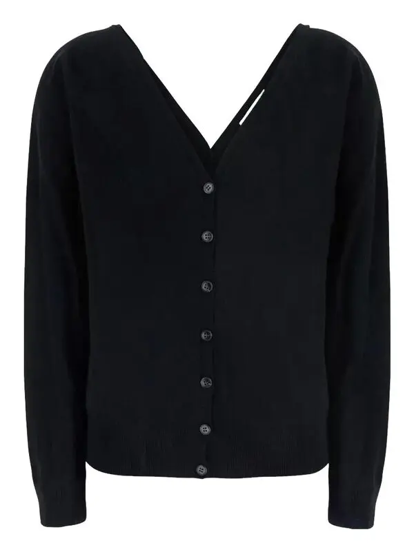 LISA YANG Jiani Cashmere V-neck Cardigan - Black