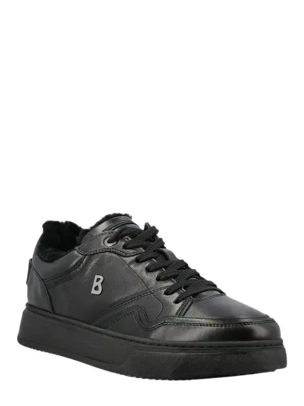 Bogner Logo-plaque Leather Sneakers - Black