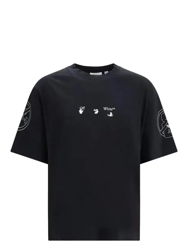Off-White Logo-print Short-sleeve T-shirt - Black