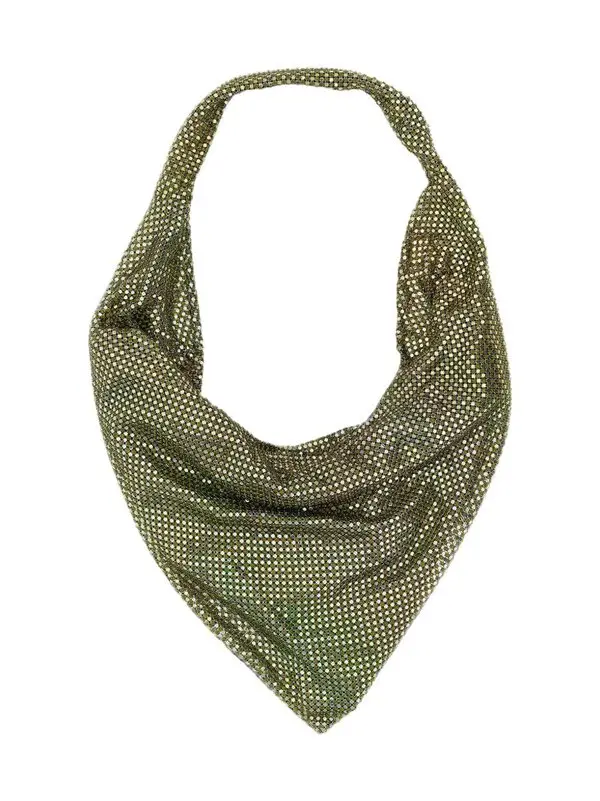 Benedetta Bruzziches Ursula Rhinestone-mesh Shoulder Bag - Green